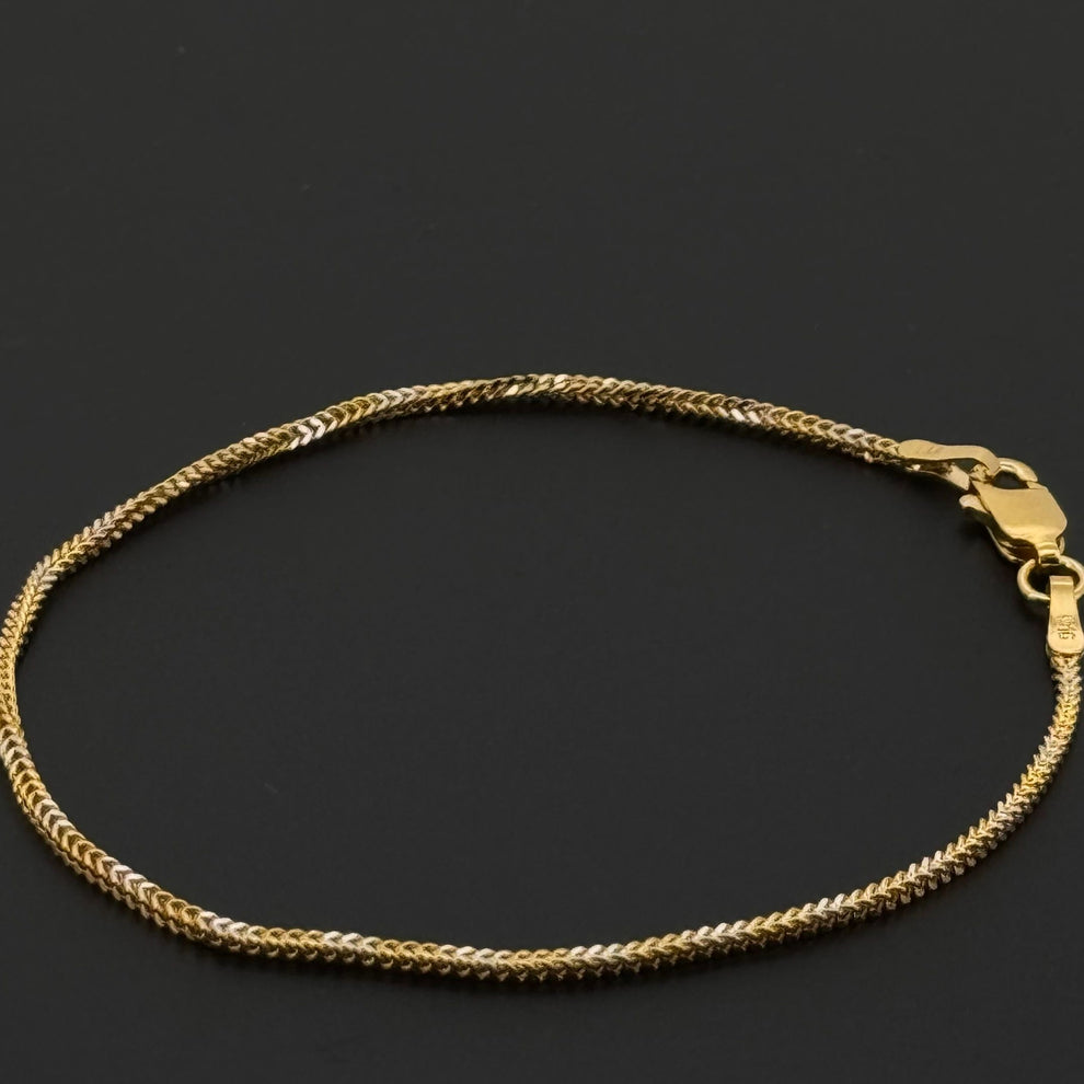 22k Solid Gold Ladies Simple Bracelet GB498 – Royal Dubai Jewellers